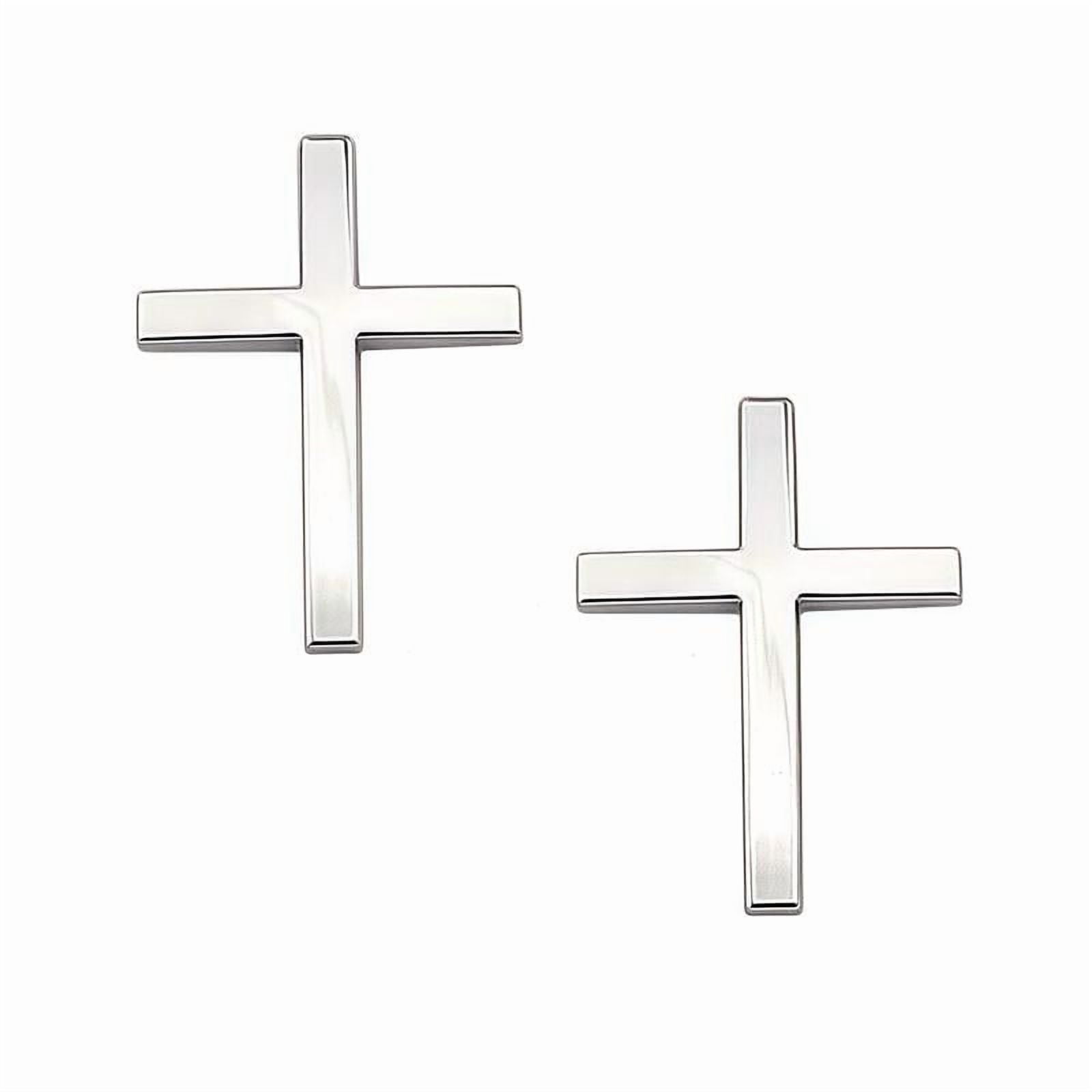 A 2-Pack Cross Car Decal - Religious Window Sticker, Waterproof Vinyl ...