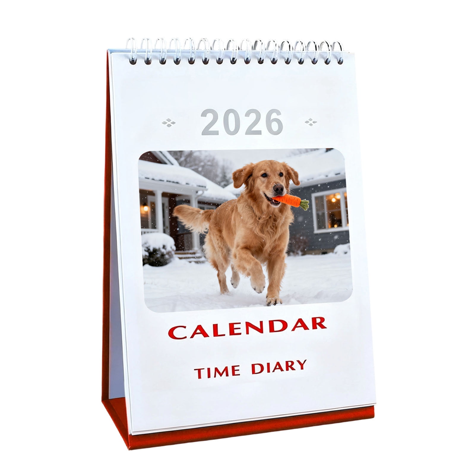 A 2026 Pet Lovers Desk Calendar 12 Monthly Pages Featuring Cute Animal ...