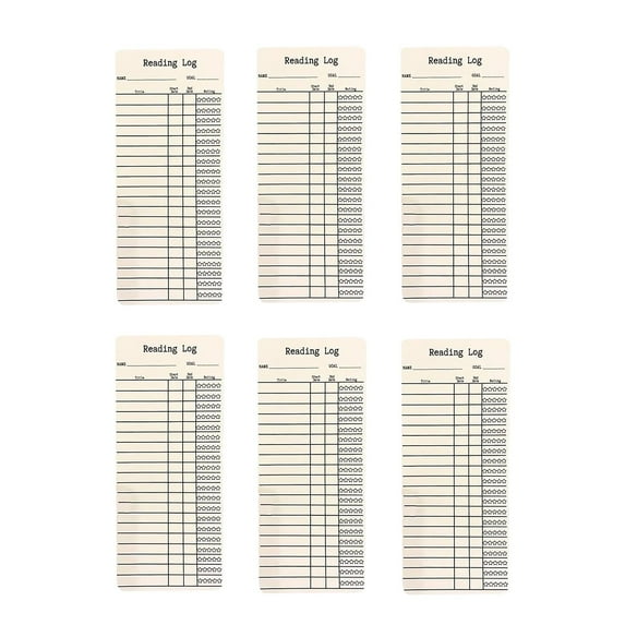 A 2026 Reading Log Bookmark Set For Tracking Books Pages Read Planner ...