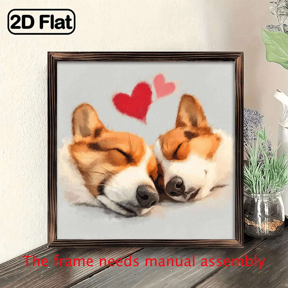 A 2D Flat Piece, Made Of, Featuring a Valentine'S Day Wooden Frame Sign ...