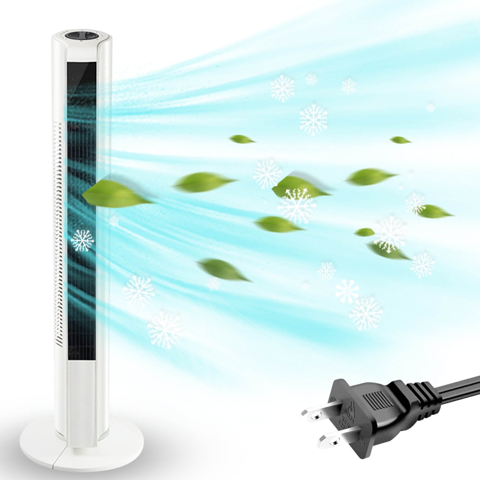 A 35 Inch Mechanical Control Tower Fan With Safety Grille Overheat ...