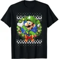 A 3D Style Green Hero Holiday Wreath A Video Game Vibe Unisex T-Shirt ...