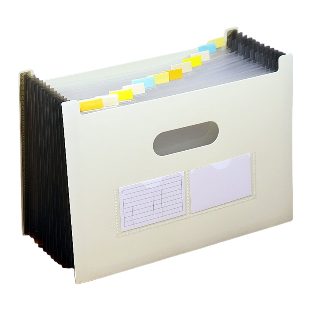 A 4 Accordions File Storage Box Multi-Layer Document Folder Expanding ...