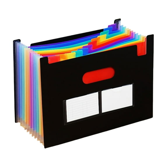 A 4 Accordions File Storage Box Multi-Layer Document Folder Expanding ...