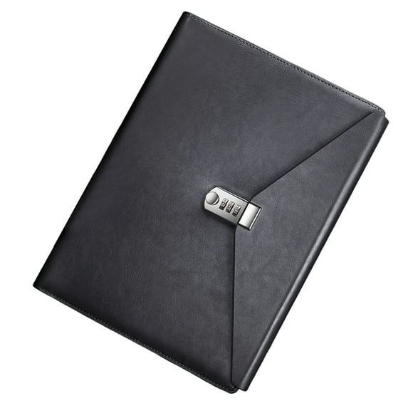 A 4 File Folders for Business Including Password Closure and PU Cover ...