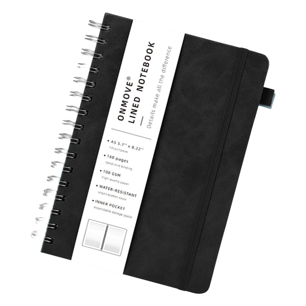 A 5 Spirals Notebook with Elastic Band Stationery Notebook Journal ...