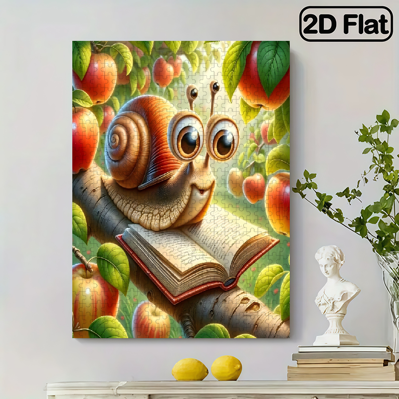 A 500 - piece 2D flat vertical jigsaw puzzle (size: 14.9 * 20.4 inches ...