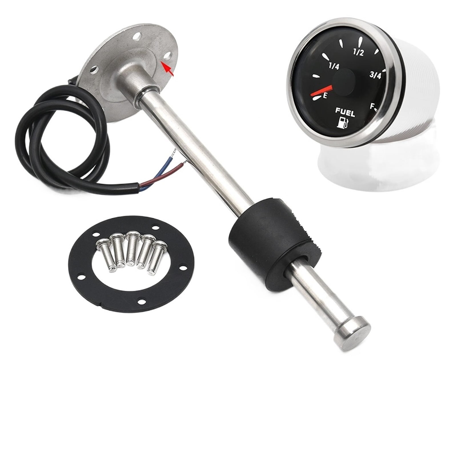 A 52MM Water/Fuel Level Gauge With 150MM 200MM 250MM 300MM 400MM Fuel ...