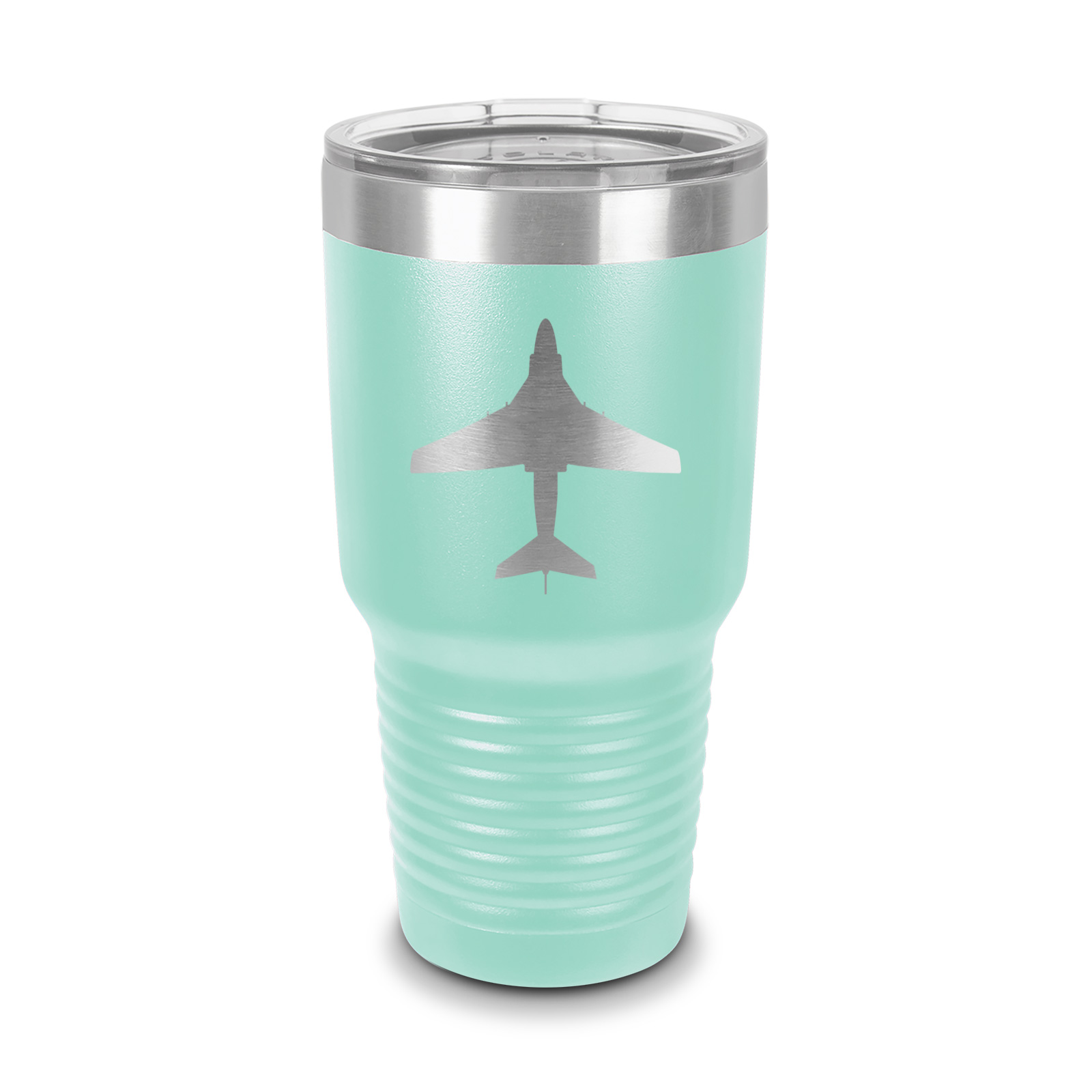 A-6 Intruder Tumbler 30 oz - Laser Engraved w/ Clear Lid - Stainless ...