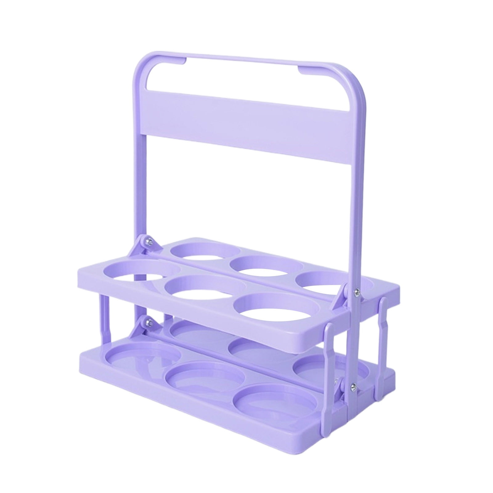 A 6 Pack Foldable Plastic Beer Carrier Portable Beverage Holder For ...