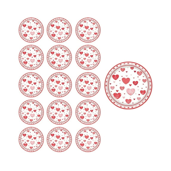 A 7 Inch Disposable Paper Plates For Party And Celebration Set Of 16 ...