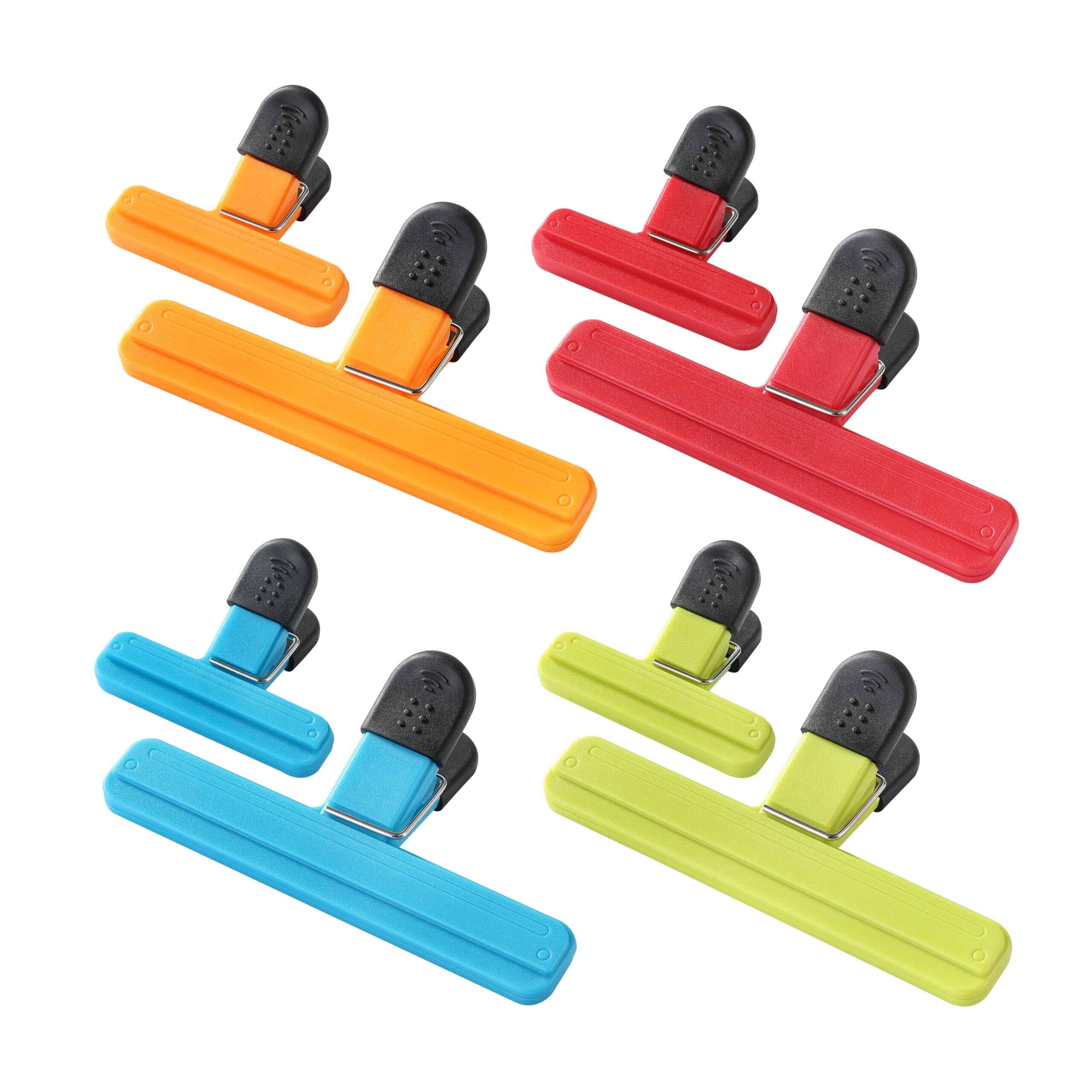 A 8PCS Chip Bag Clips, Stylish Wide Open Bag Clips for Food Storage ...