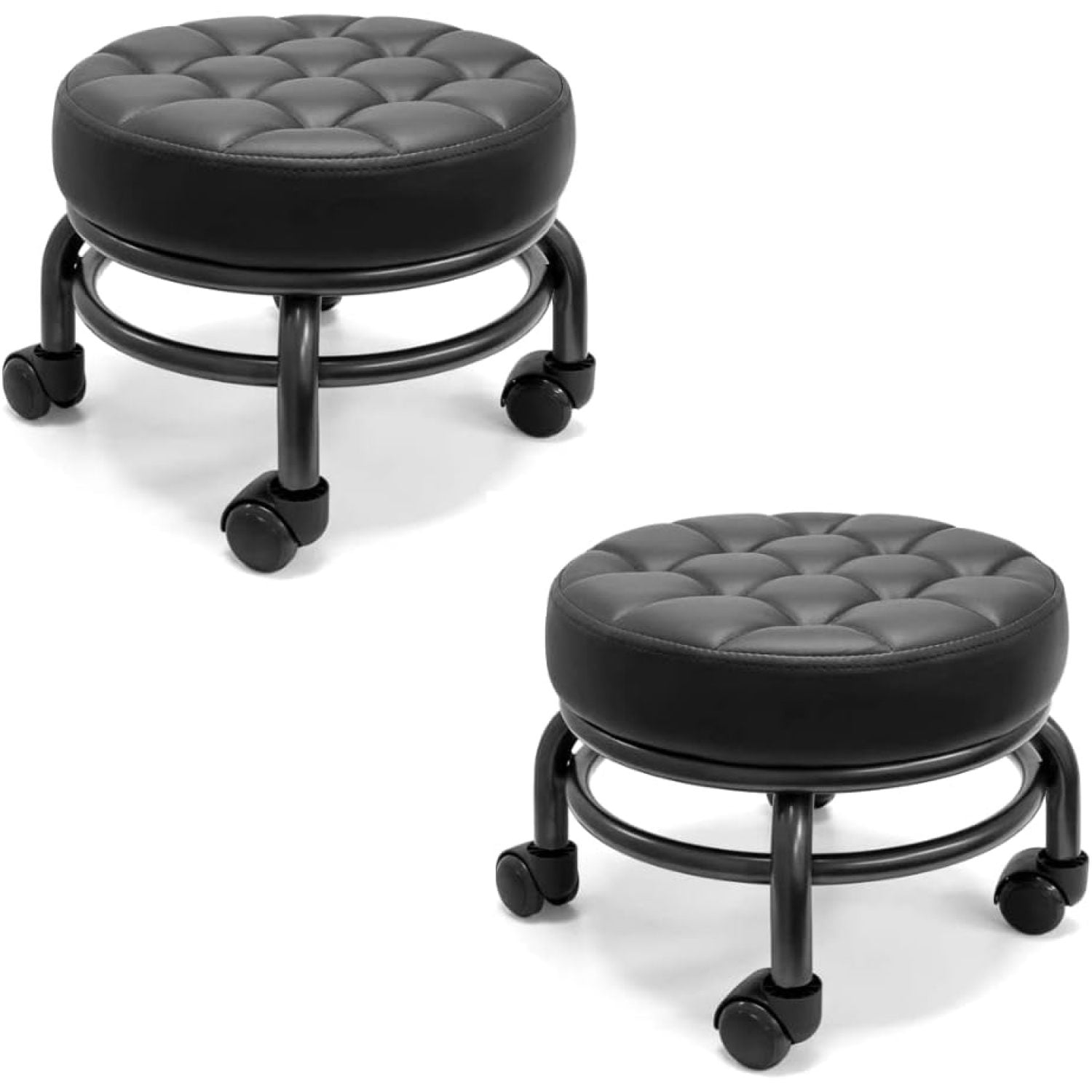 A&A Rolling/Scoot Stool | Comfortable | Heavy-Duty/Sturdy | 360 Degree ...