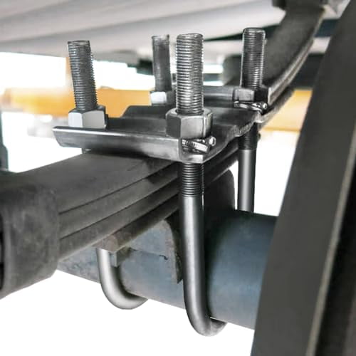 A.A Round U Bolt & Plate Kit for Trailer Axle, Galvanized Zinc, 2-3/8 ...