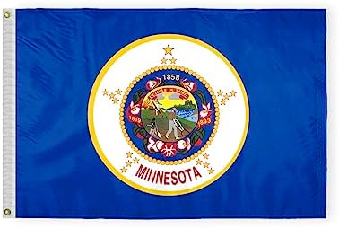 A..A.S Minnesota State Flag 2x3 Ft - Double-Sided, 3-Layer Nylon, Heavy ...