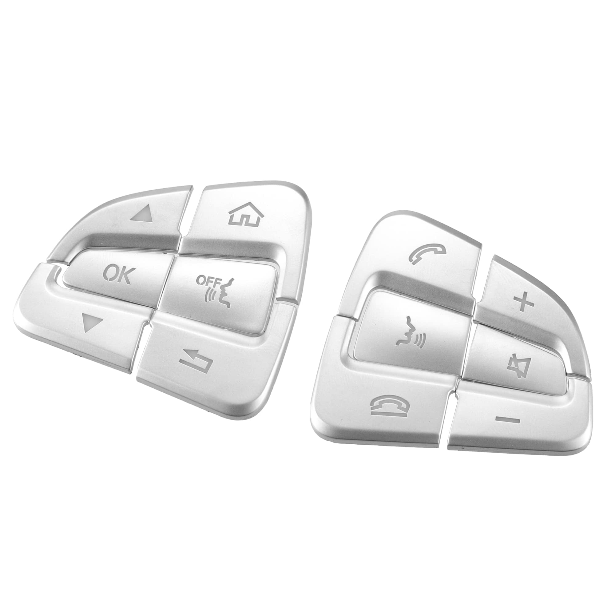 A ABSOPRO Car Steering Wheel Button Stickers Cover Interior Switch ...