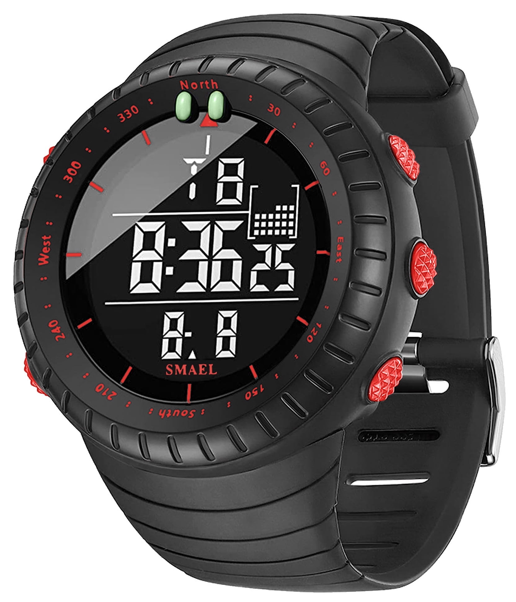 A ALPS Men Digital Watch Sports Watches Waterproof Outdoor Chronograph ...