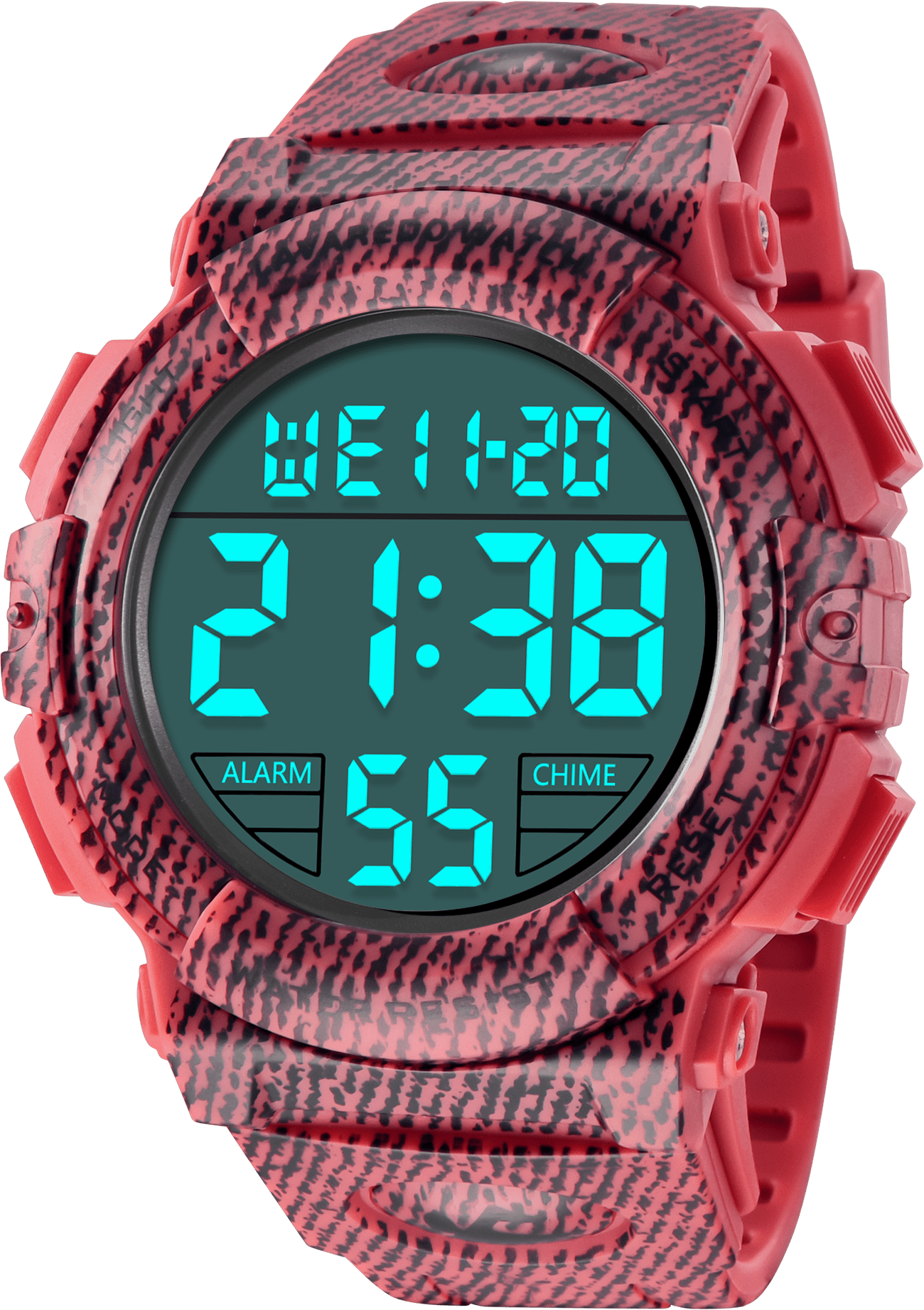 A ALPS Men’s Digital Watches 50M Waterproof Sport Wristwatch with LED ...
