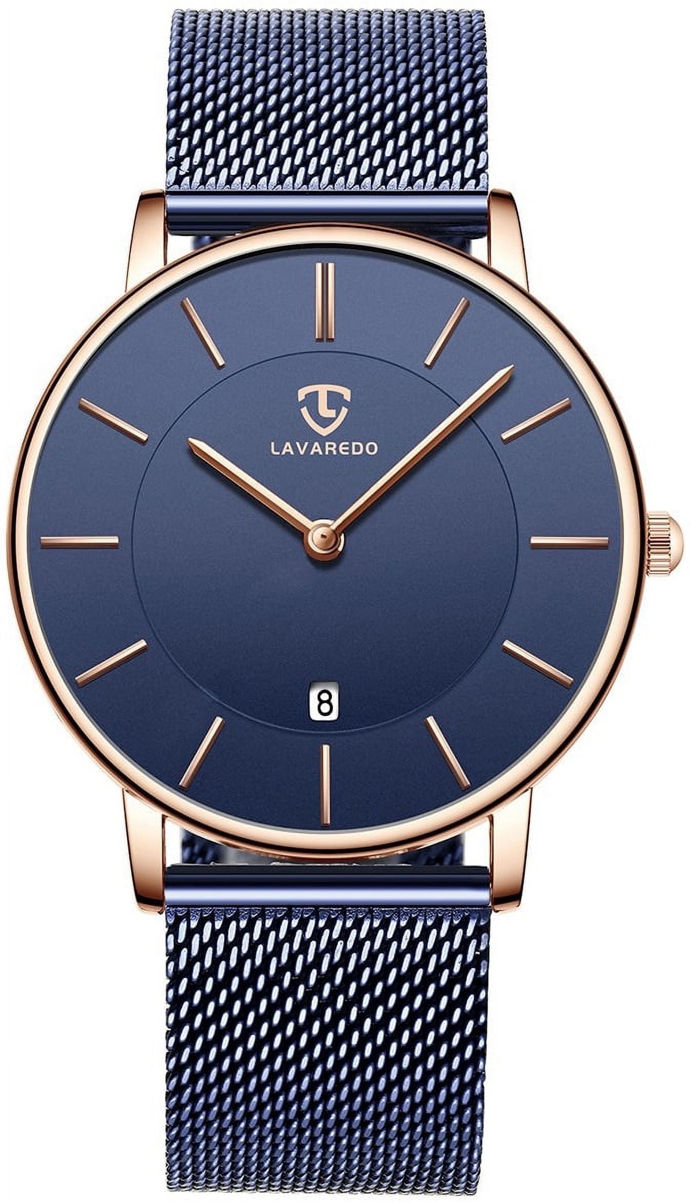 ALPS Men's Ultra-Thin Analog Watch, Stainless Steel Strap, Ideal ...