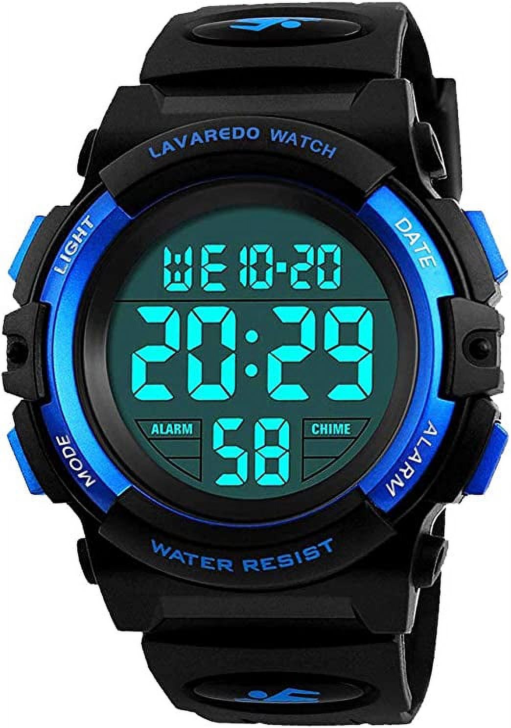 George Mens Digital Sport Wristwatch Plastic Strap - Walmart.com