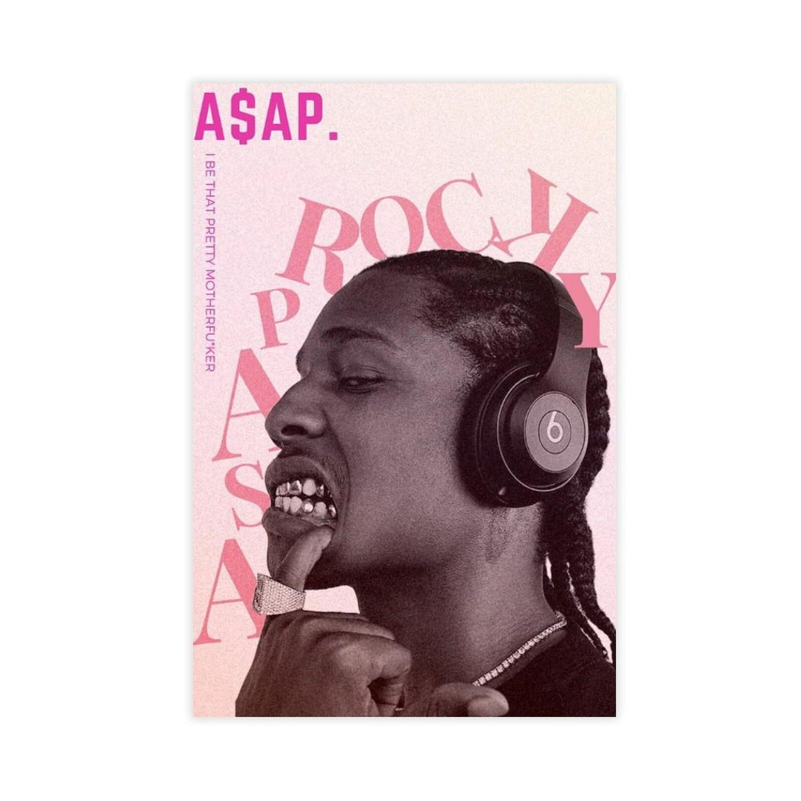 A$AP Poster Rocky RAP HD Print Music Canvas Posters for Room Aesthetic ...