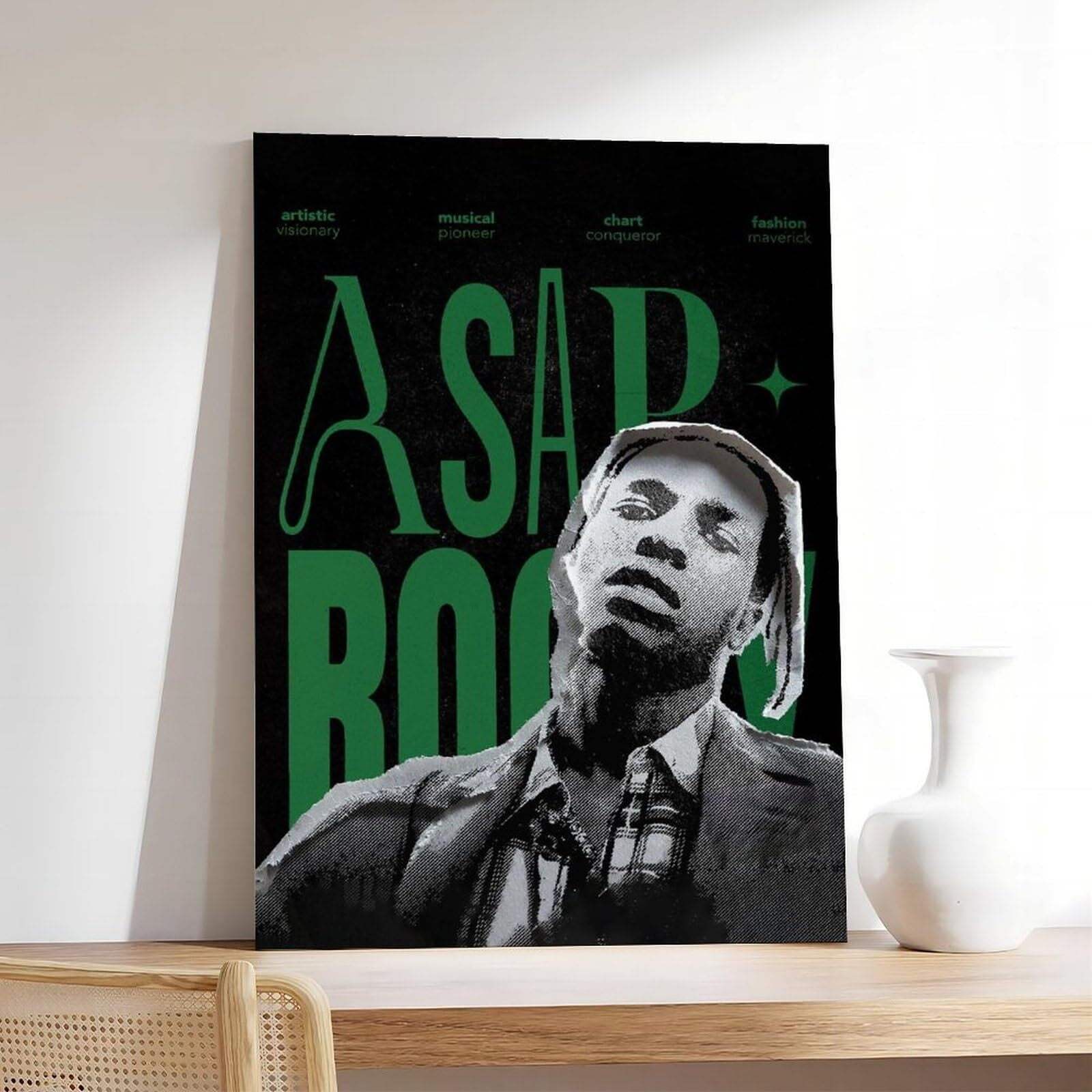 A$AP Poster Rocky RAP HD Print Music Canvas Posters for Room Aesthetic ...