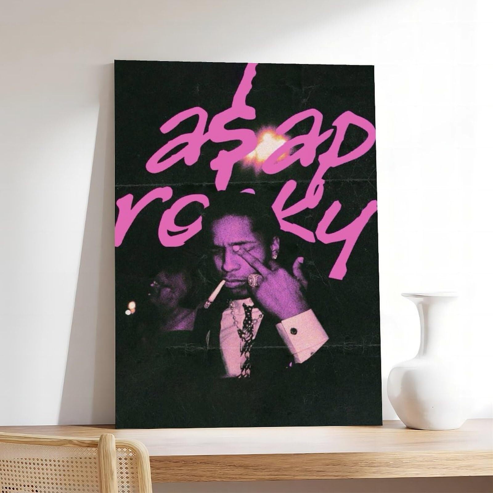 A$AP Poster Rocky RAP HD Print Music Canvas Posters for Room Aesthetic ...