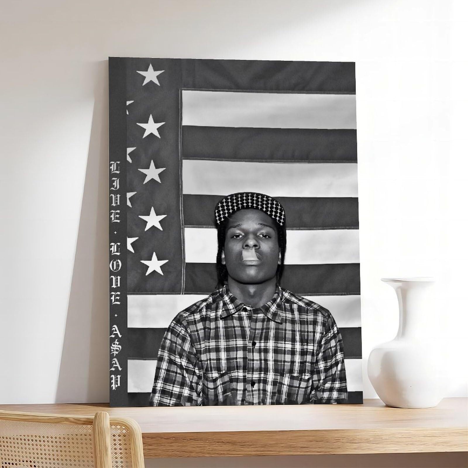 A$AP Poster Rocky RAP HD Print Music Canvas Posters for Room Aesthetic ...