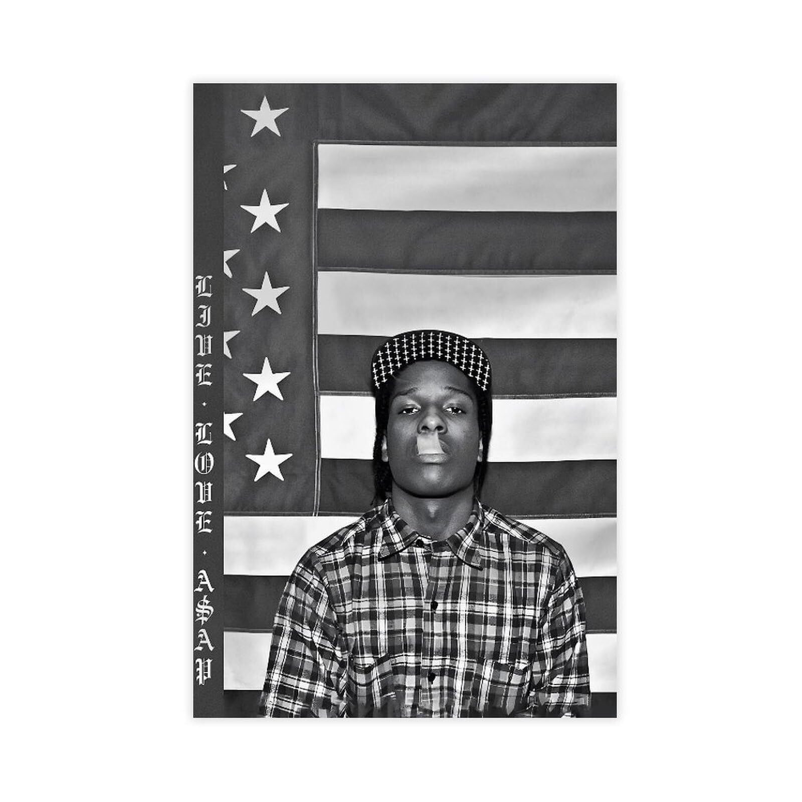 A$AP Poster Rocky RAP HD Print Music Canvas Posters for Room Aesthetic ...