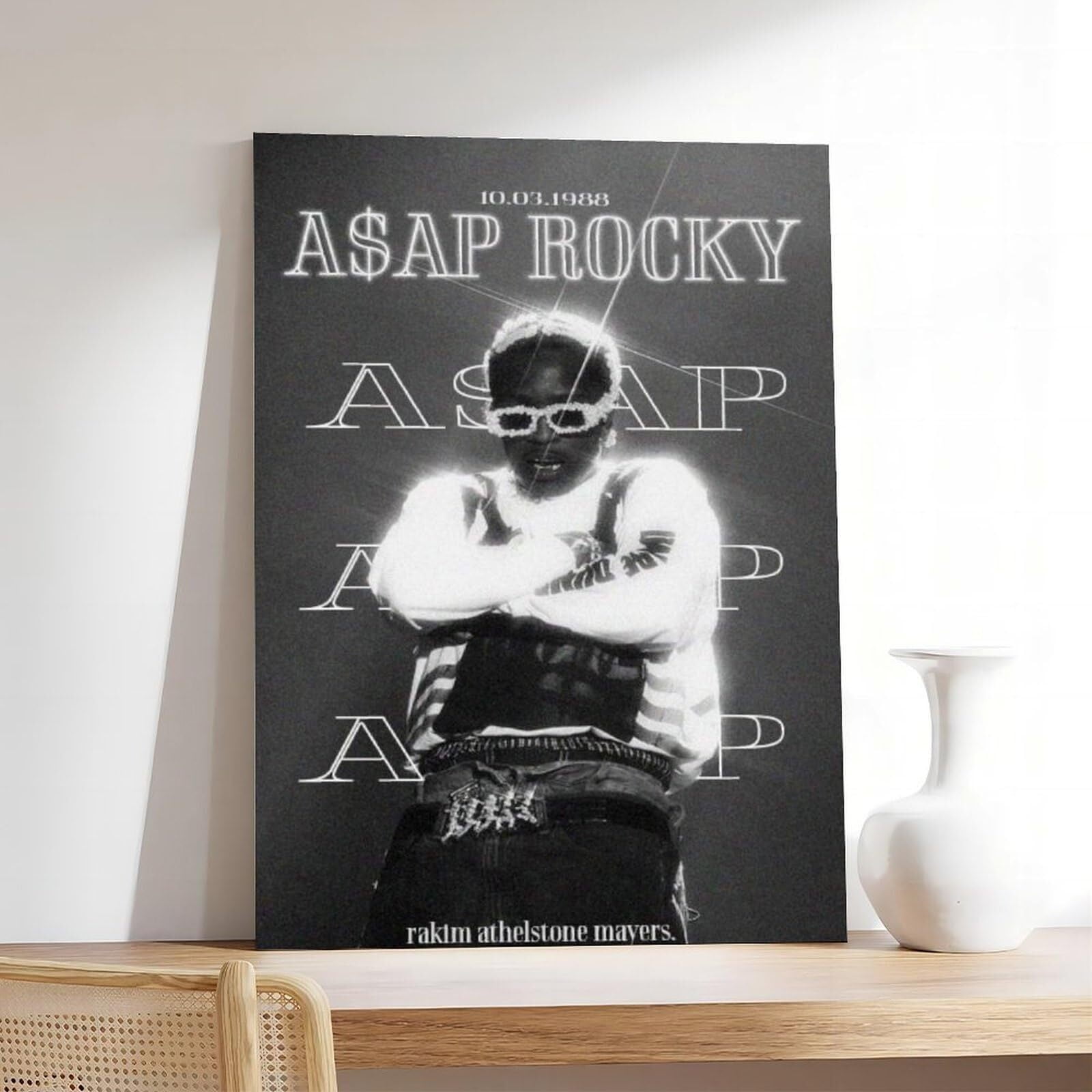 A$AP Poster Rocky RAP HD Print Music Canvas Posters for Room Aesthetic ...