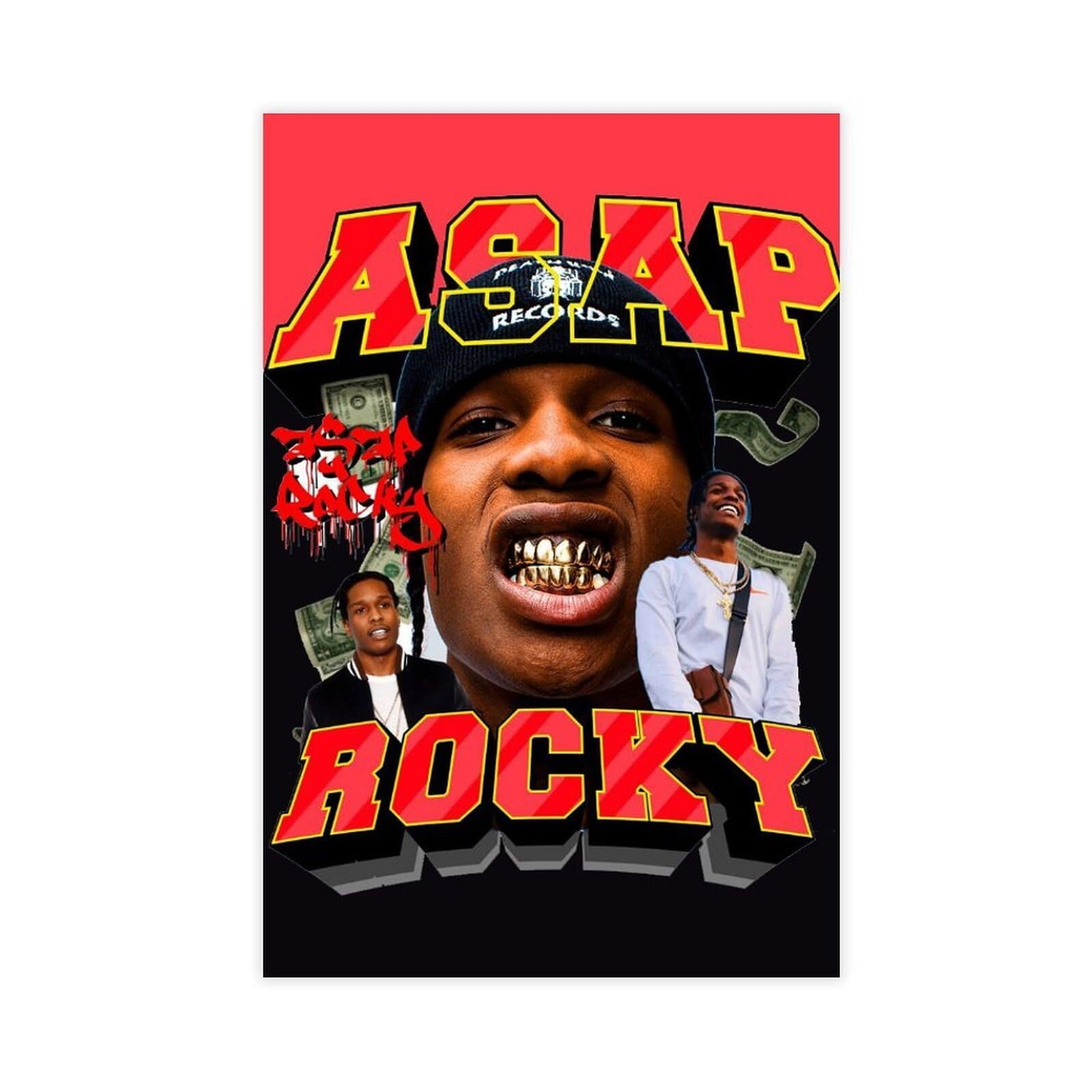 A$AP Poster Rocky RAP HD Print Music Canvas Posters for Room Aesthetic ...
