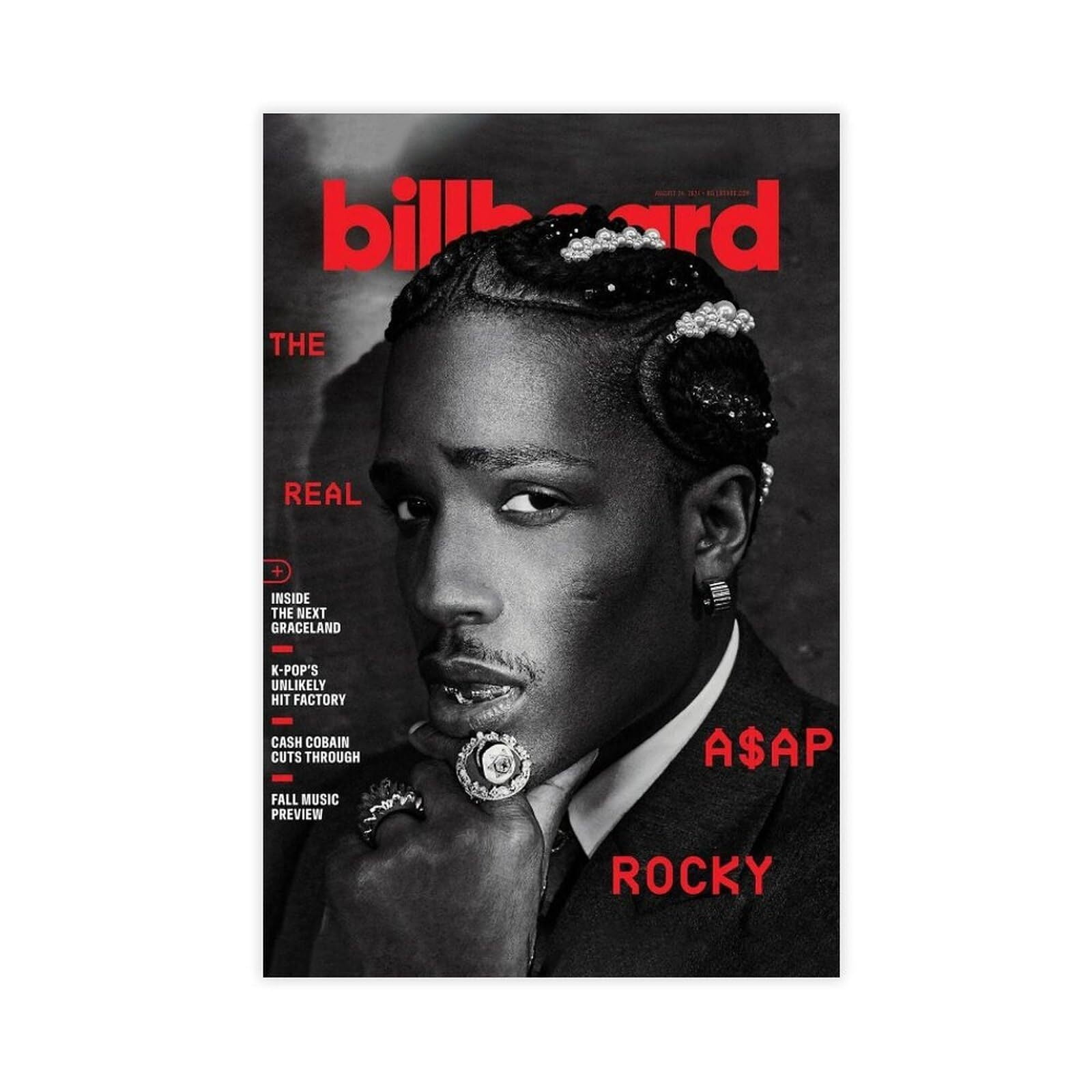 A$AP Poster Rocky RAP HD Print Music Canvas Posters for Room Aesthetic ...