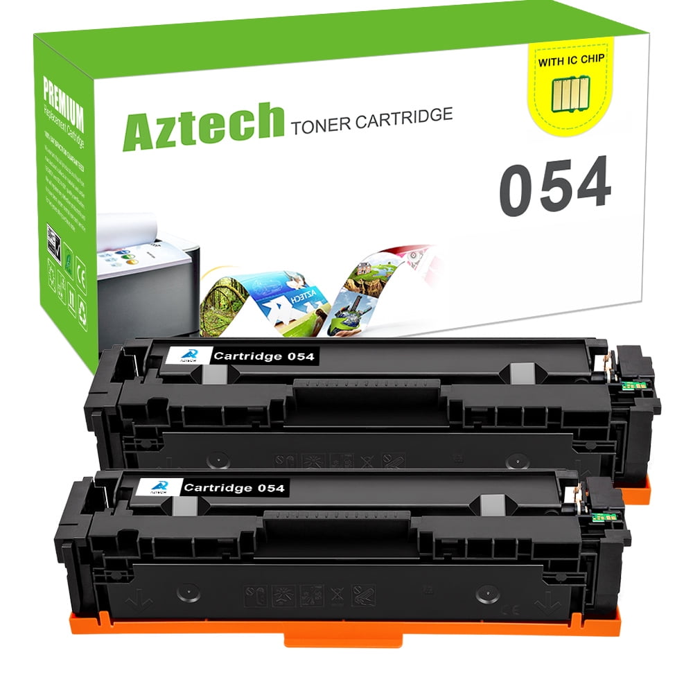 A AZTECH 2-Pack Compatible Toner Cartridge for Canon 054 LBP620 series ...
