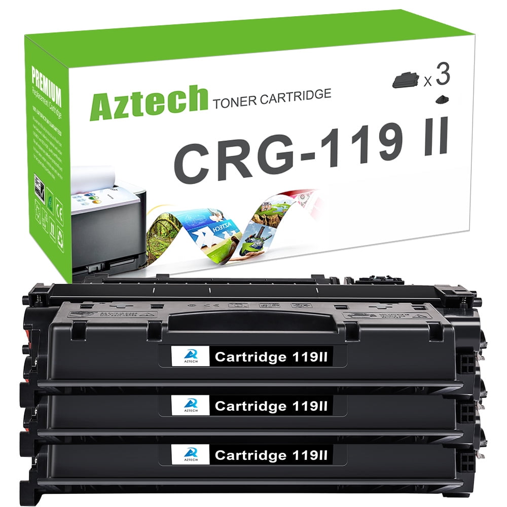 A AZTECH 3-Pack Compatible Toner Cartridge for Canon 119II ImageCLASS ...