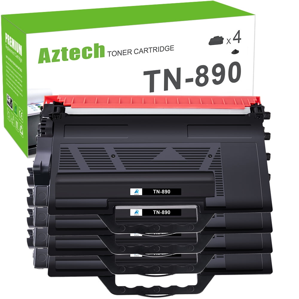 A AZTECH 4-Pack Compatible Toner Cartridge for Brother TN-890 Work with ...