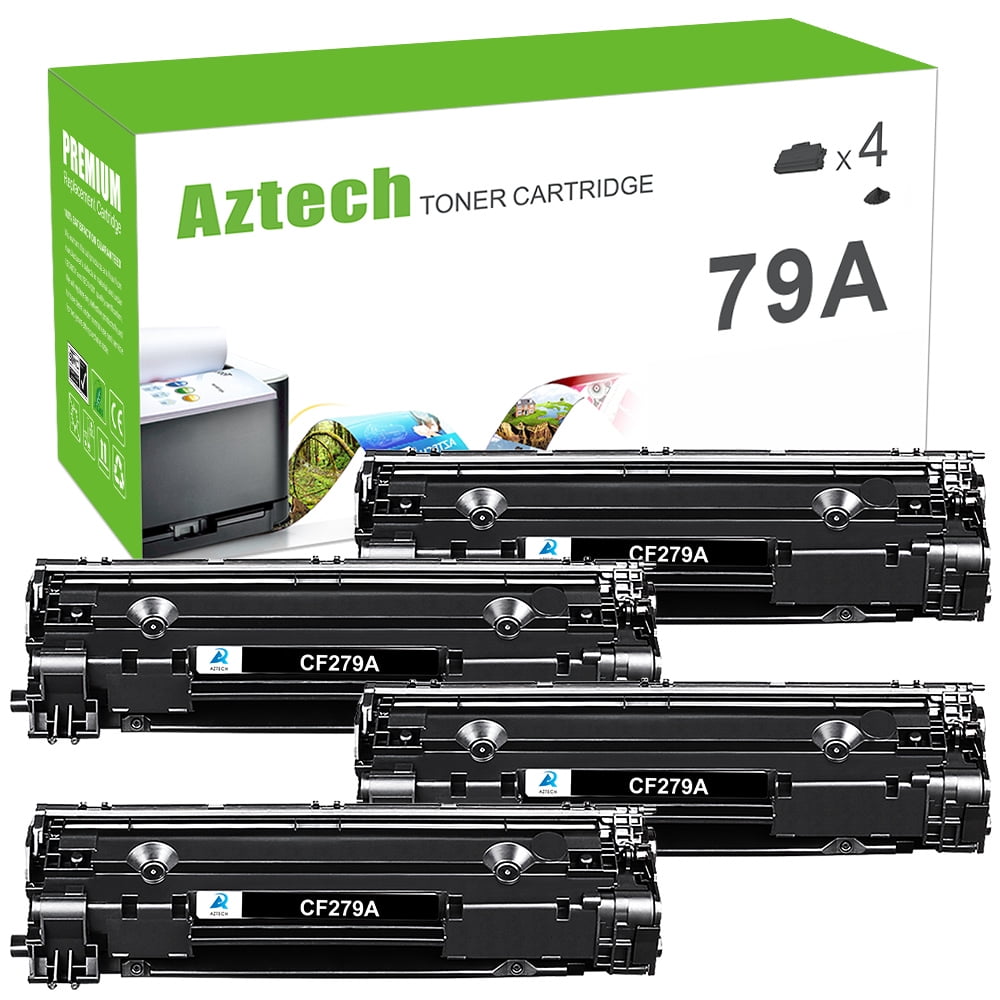 A AZTECH 4-Pack Compatible Toner Cartridge for HP CF279A 79A Laserjet ...