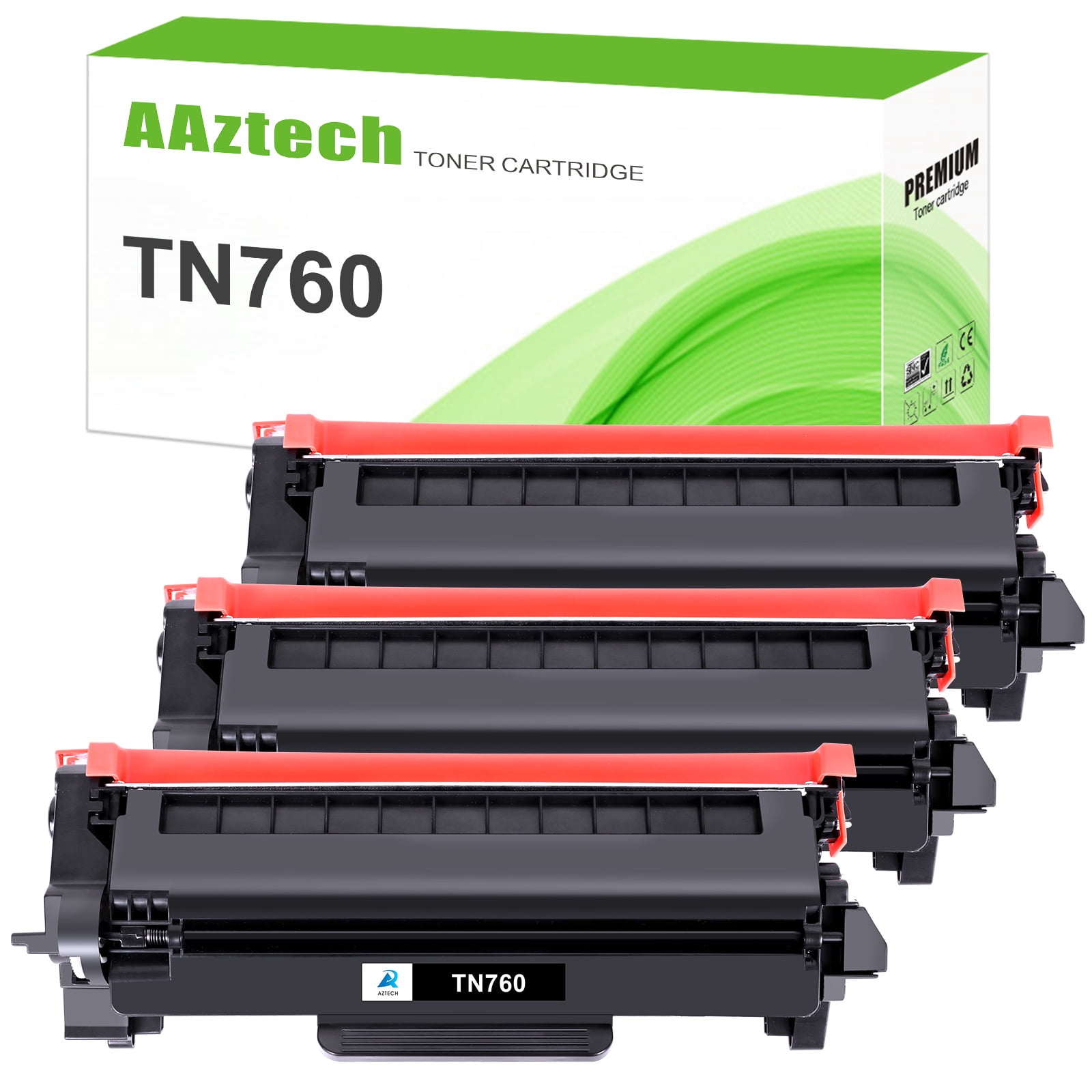 A AZTECH TN760 Toner Cartridge Compatible for Brother TN 760 TN-760 ...