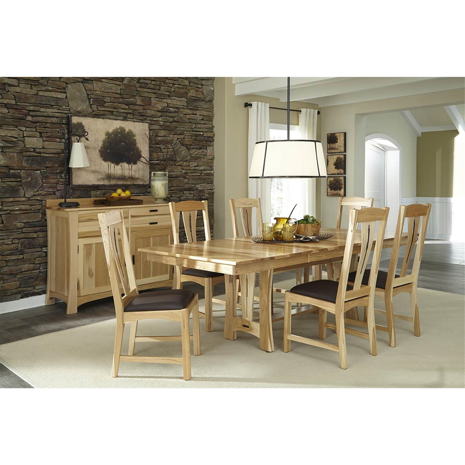 A-America Cattail Bungalow Extendable Dining Table in Natural - Walmart.com
