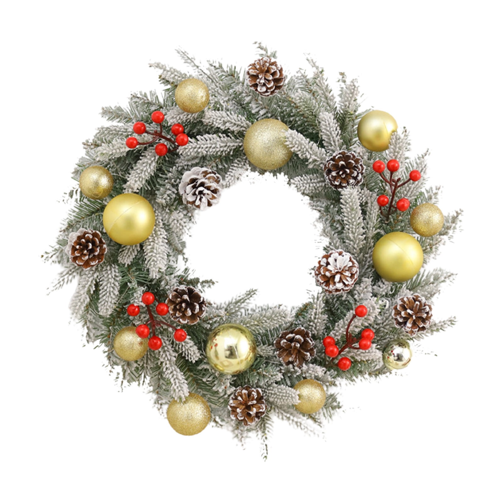 A Artificial Christmas Wreath Rattan Decoration For Door Wall Hanging ...