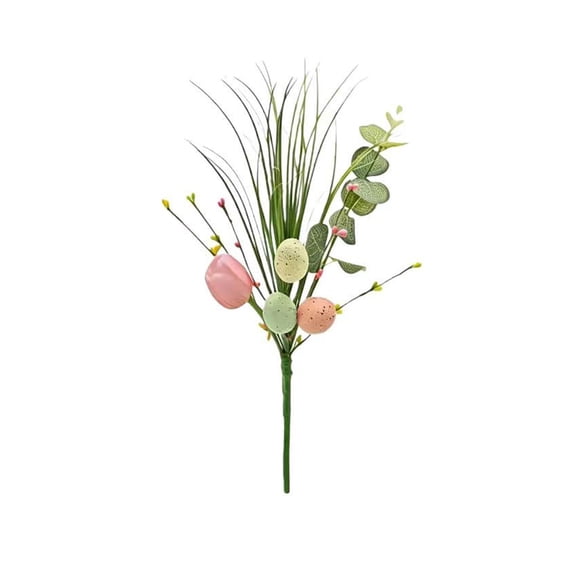 A Artificial Easter Flower Spray With Foam Berry And Egg For Diy ...