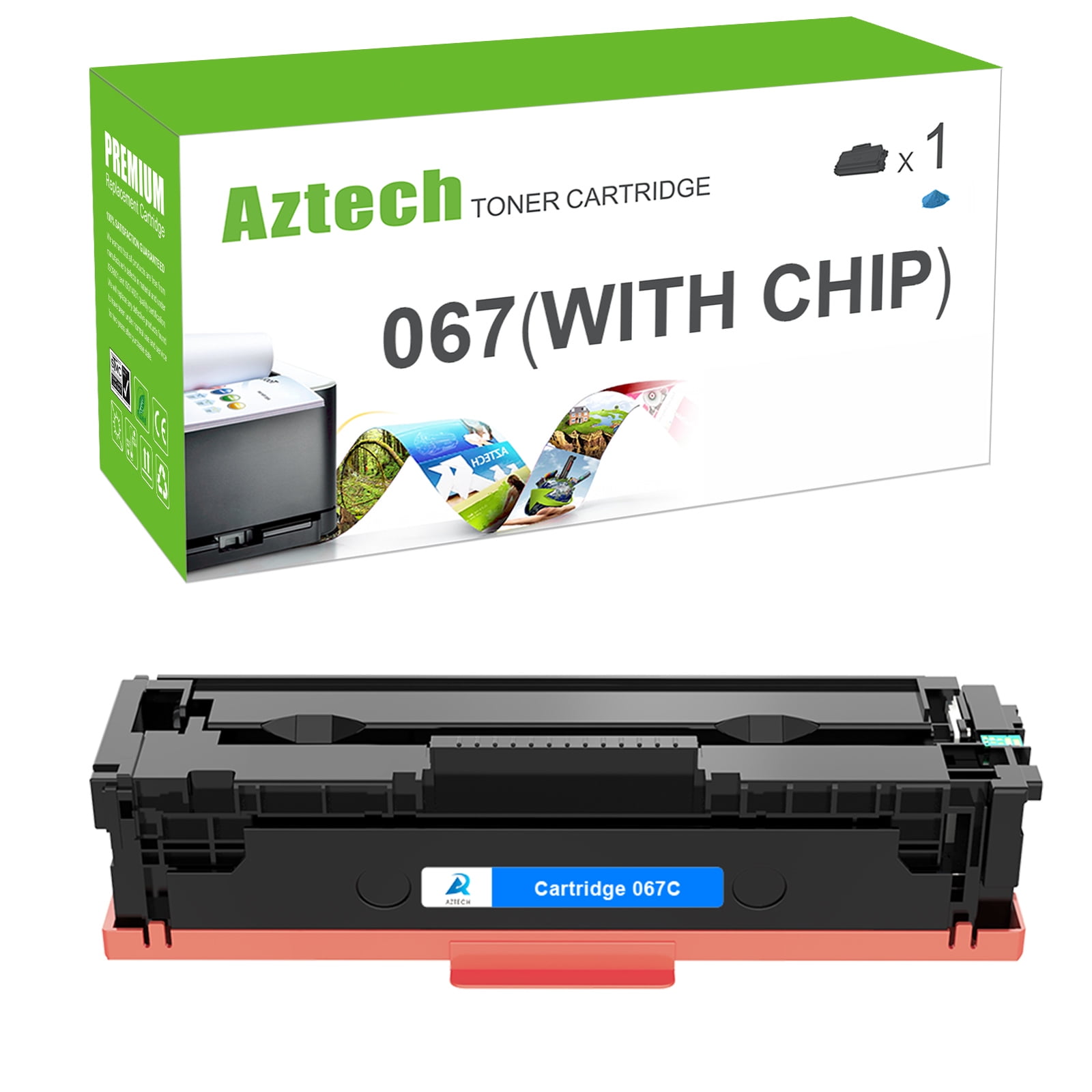 A Aztech 1-Pack 067 Toner Cartridge Compatible for Canon 067 067H Work ...