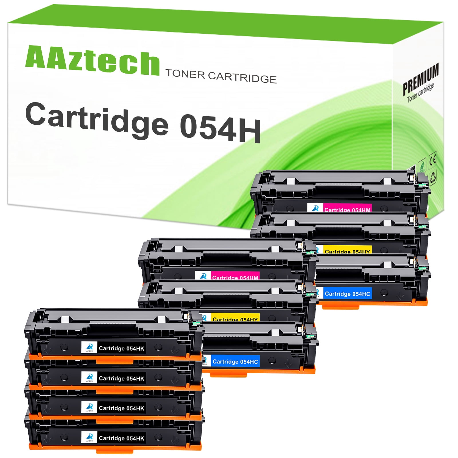 A Aztech 10-Pack Compatible Toner Cartridge for Canon 054H MF642cdw ...