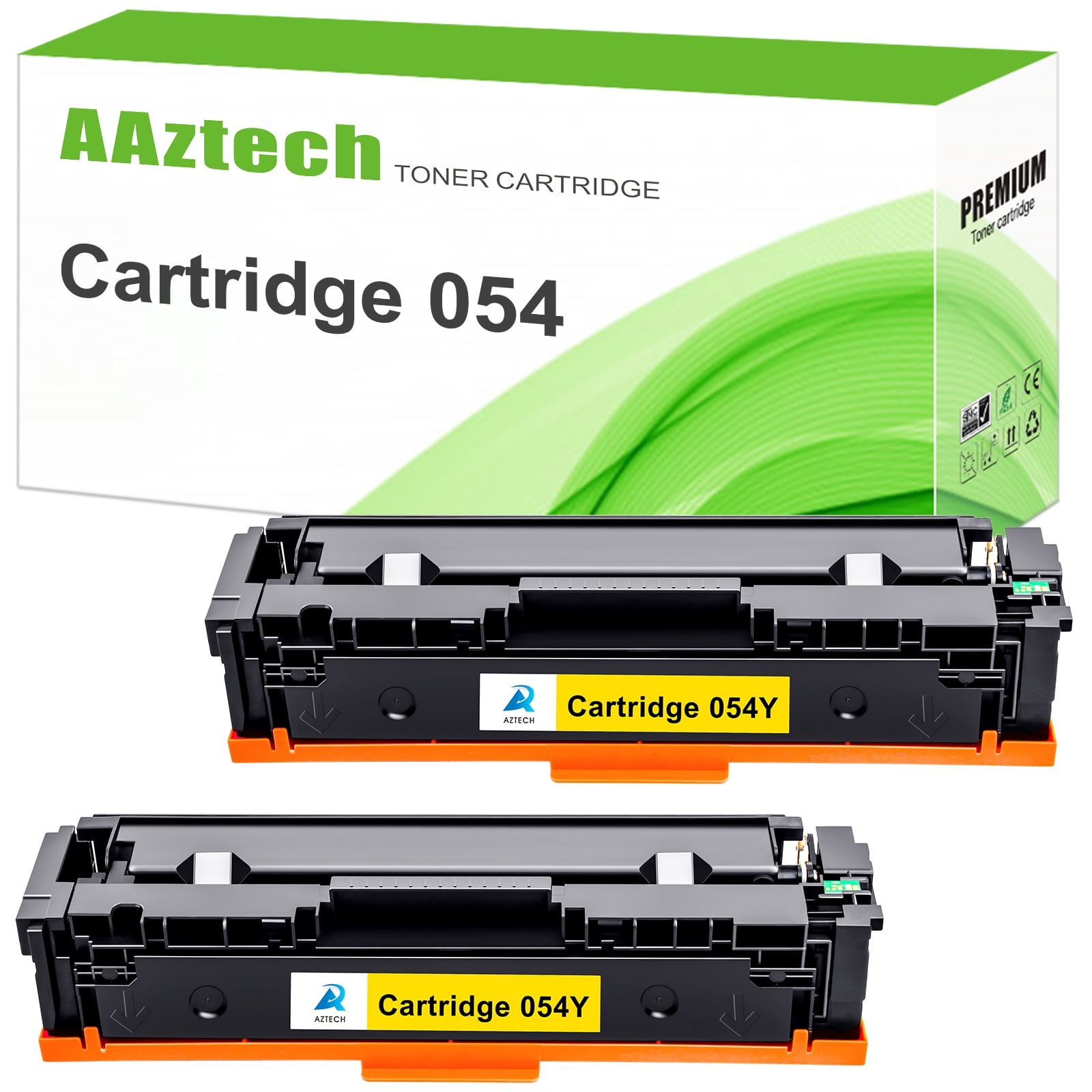 A Aztech 2-Pack Compatible Toner Cartridge for Canon 054 CRG-054 MF642cdw MF644cdw LBP622cdw ...
