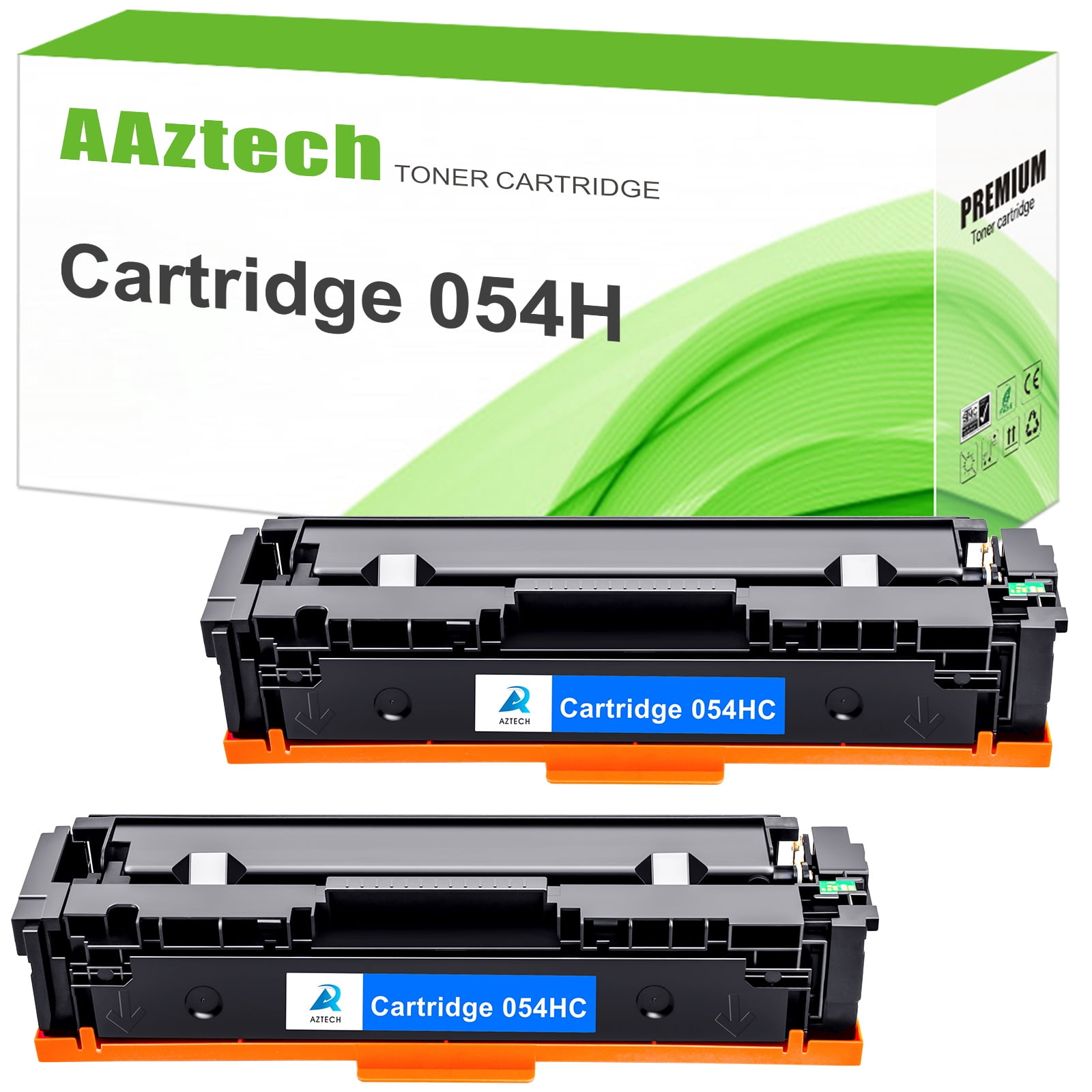 A Aztech 2-Pack Compatible Toner Cartridge for Canon 054H MF642cdw ...
