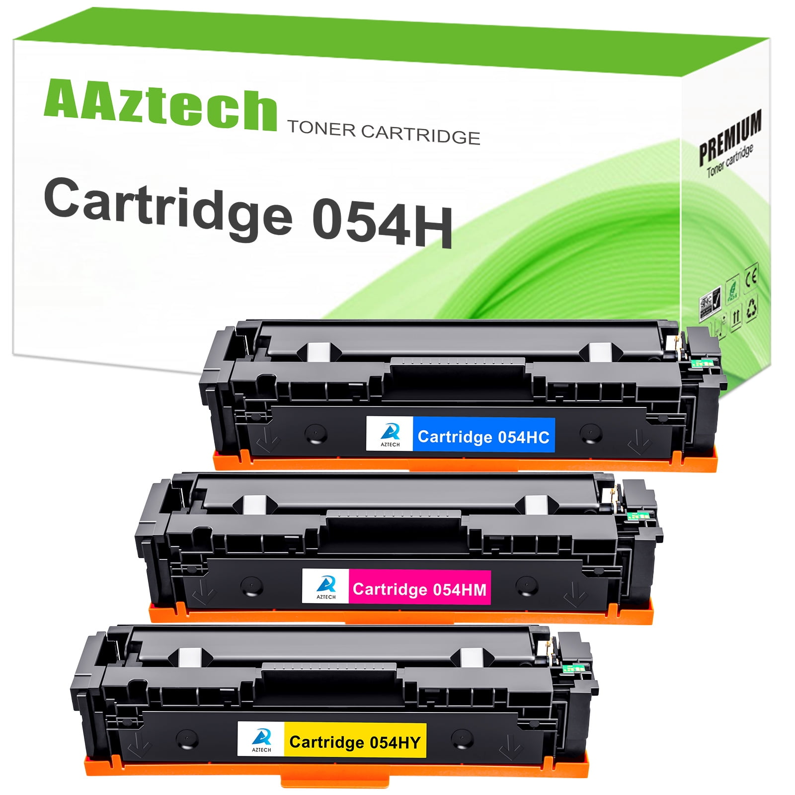 A Aztech 3-Pack Compatible Toner Cartridge for Canon 054H MF642cdw ...