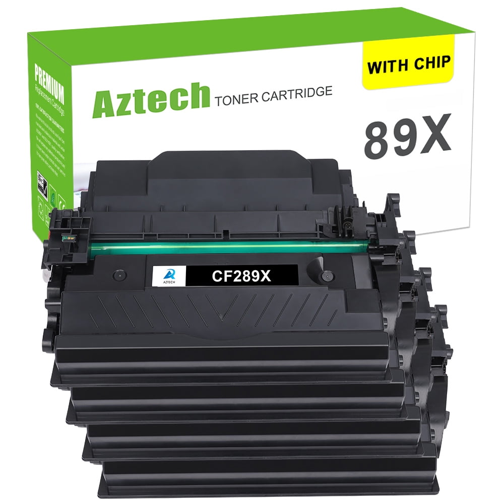A Aztech 4-Pack (with CHIP) Compatible for HP 89A CF289A 89X CF289X ...