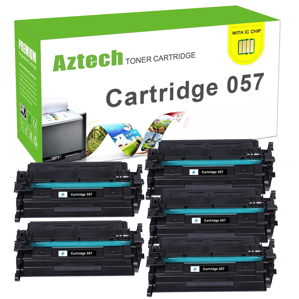 A Aztech 5-Pack Compatible for Canon 057 Toner Cartridge CRG-057 CRG ...