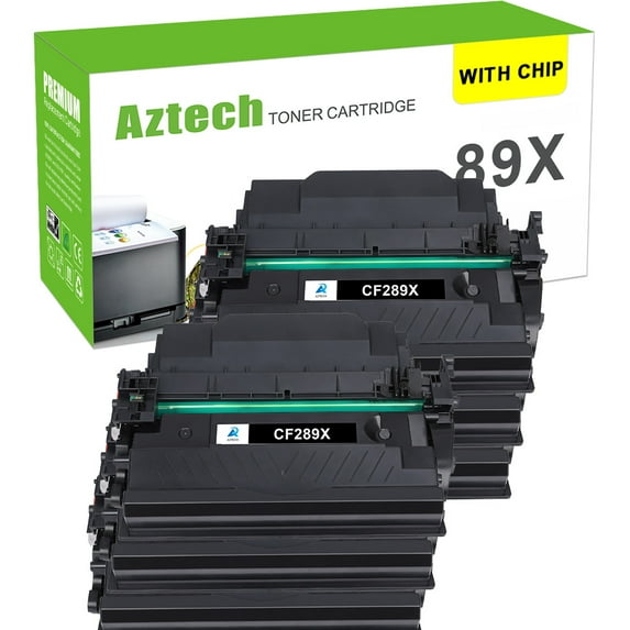 A Aztech 6-Pack (with CHIP) Compatible for HP 89A CF289A 89X CF289X ...