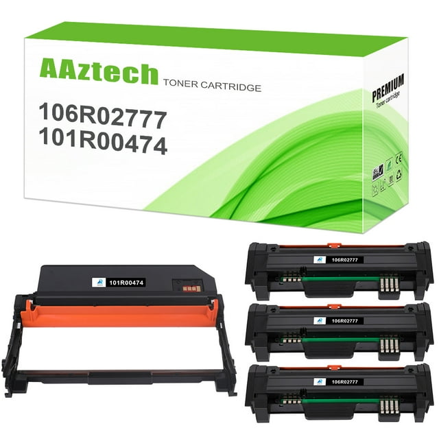 A Aztech Compatible 106R02777 Toner Cartridge & 101R00474 Drum Unit for Xerox Phaser 3260 3052 ...