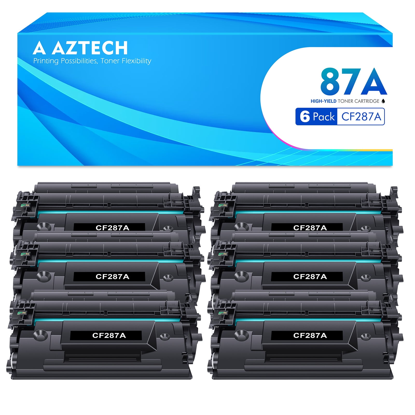 A Aztech Compatible 87A Toner Cartridge Replacement for HP 87A CF287A ...
